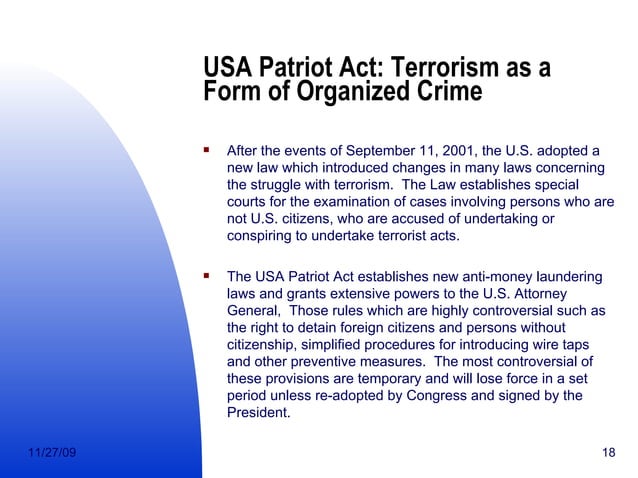 Civil RICO - Racketeer Influenced and Corruption Organizations Act