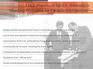 Federal Architecture in the 1950s, 1960s, and 1970s | PPTX