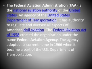 Federal aviation administration | PPTX