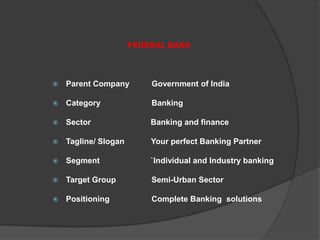 Federal bank | PPTX
