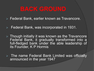 Federal bank | PPTX