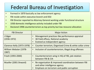 Federal Bureau of investigation 2001 abridged | PPTX