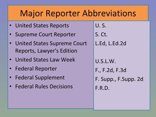 Federal case law research flowchart | PPT