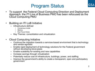 Federal Cloud Computing Initiative | PPT