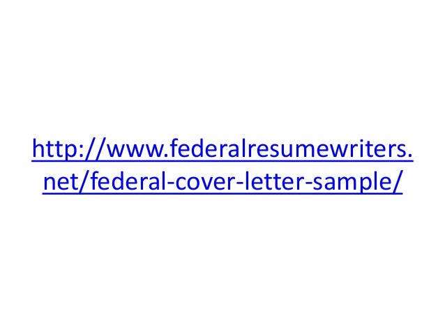 Federal Cover Letter Sample