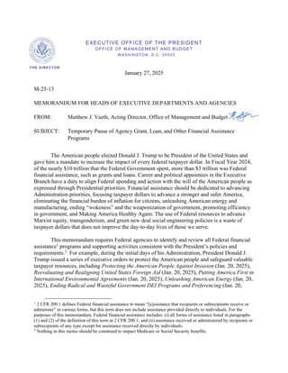 The Office of Management and Budget in the Executive Office of the ...