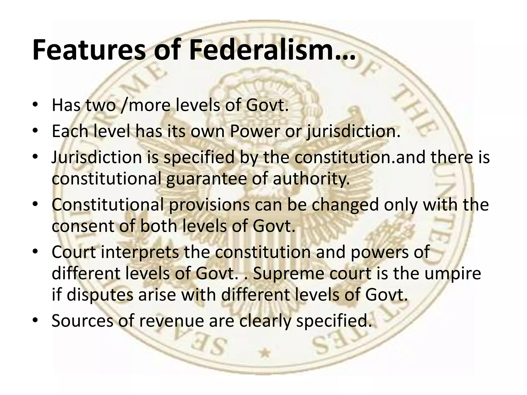 Federalism | PPTX