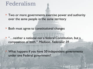 Federalism | PPT | Civic affairs | Politics