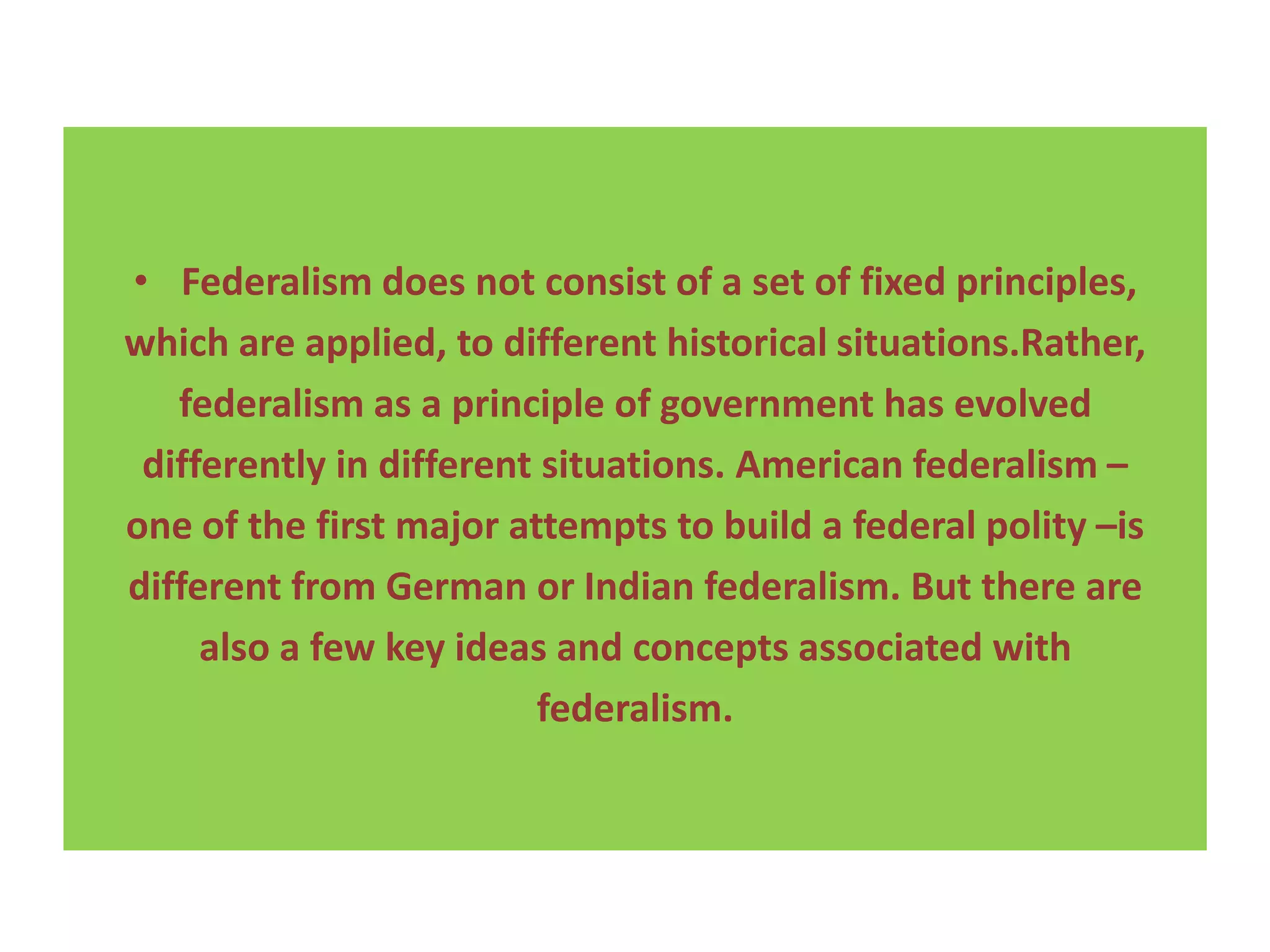 Federalism | PPTX