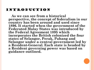 Federalism | PPTX | Political Issues & policy | Politics