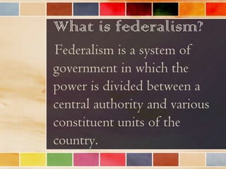 Federalism Definition