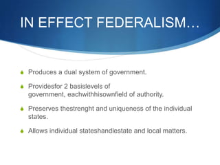 Federalism | PPTX