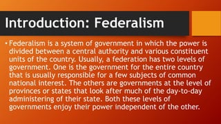 Federalism | PPTX