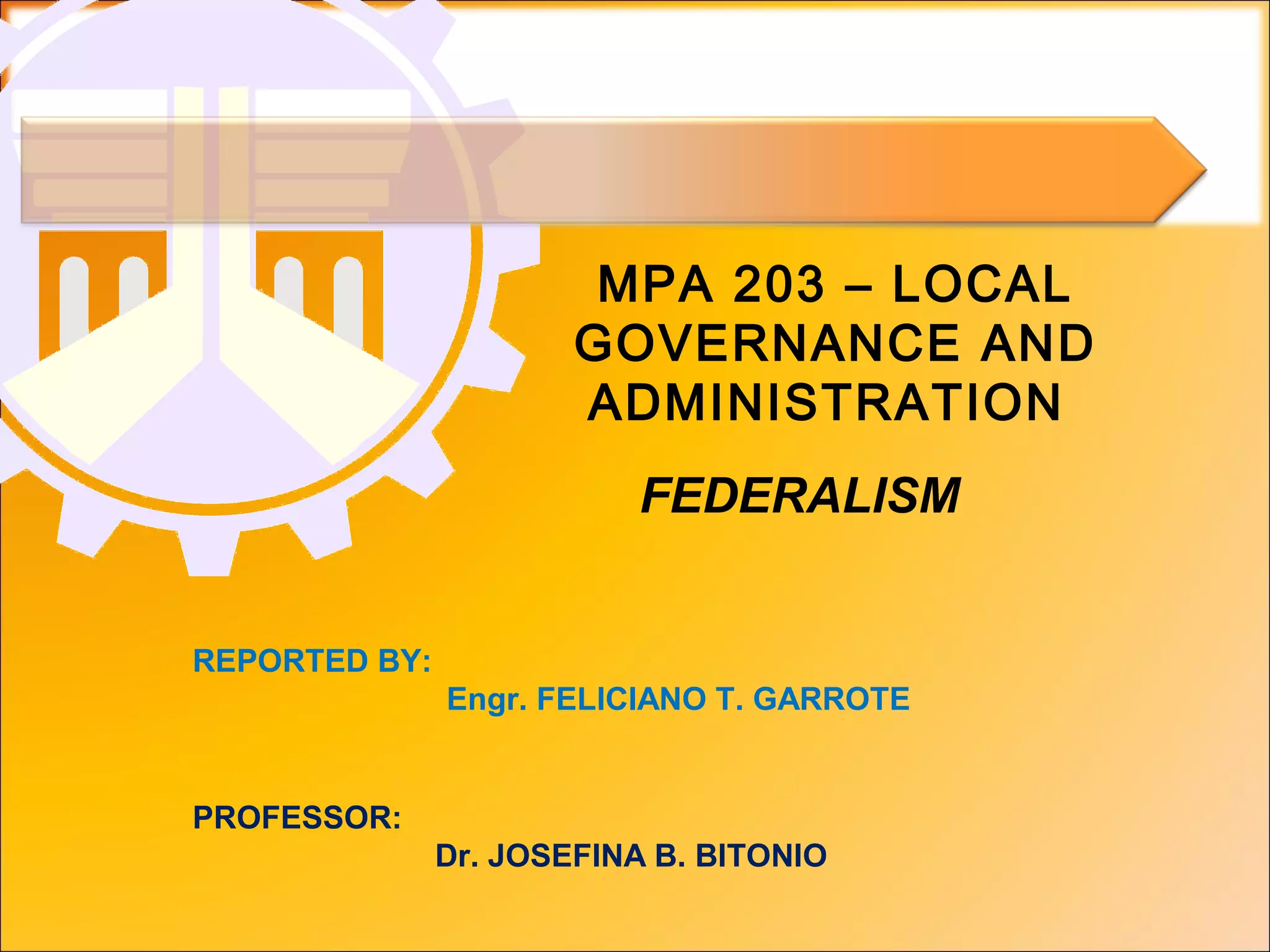Federalism | PPT