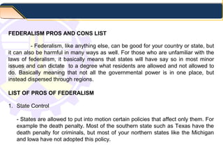 Federalism | PPT