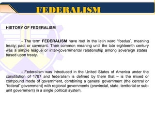 Federalism | PPT