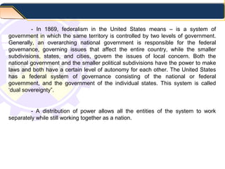 Federalism | PPT