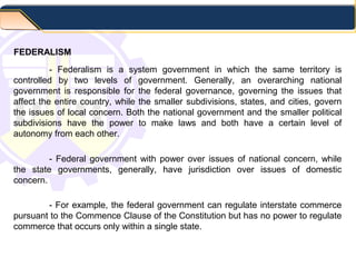 Federalism | PPT