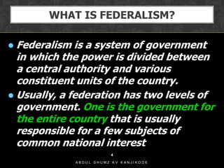 Federalism DP class 10 cbse | PDF