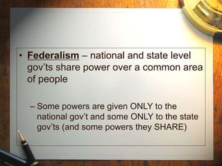 Federalism | PPT | Political Issues & policy | Politics