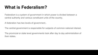 Federalism | PPT