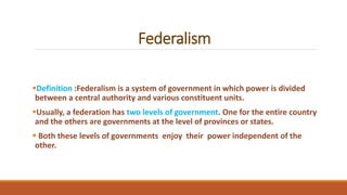 Federalism | PPT