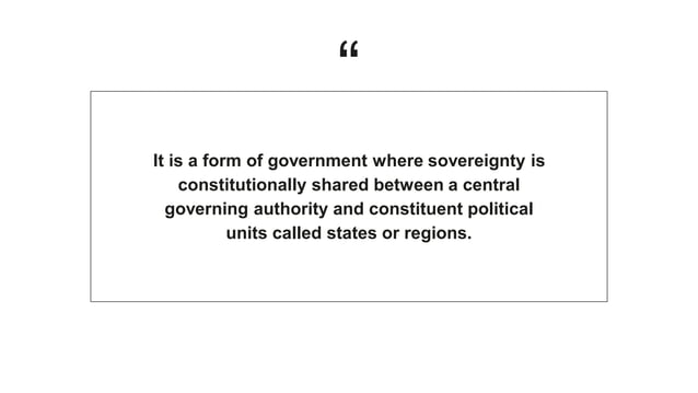 Federalism: Definition, Advantages and Disadvantages | PDF