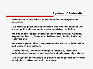 Federalism in Pakistan | PPT