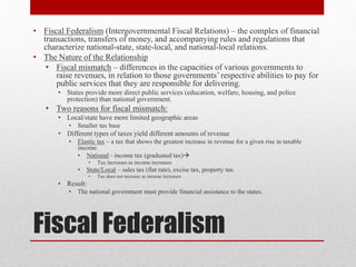 Federalism and intergovernmental relations | PPTX