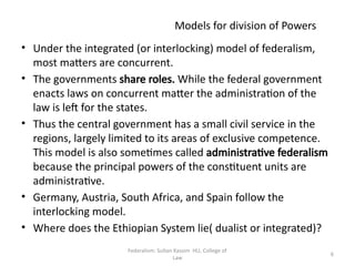 Federalism Ch4.pptx for third year law student. | PPT