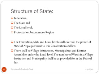 Federalism in Nepal by Khimlal Devkota | PDF