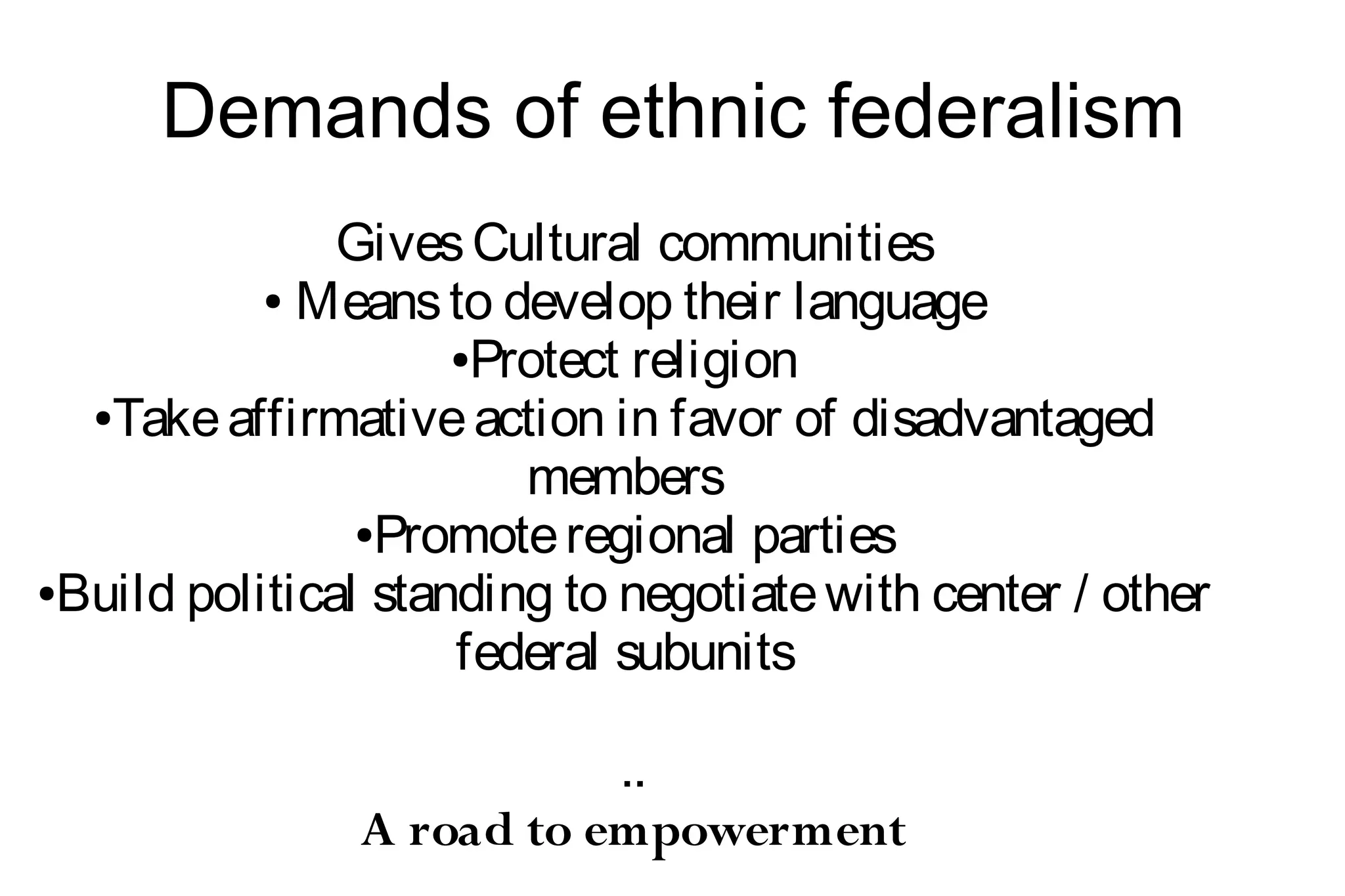 Federalism in Nepal, 3/20 presentation by Prabhas | PDF