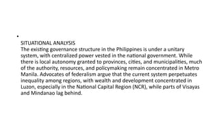 FEDERALISM IN THE PHILIPPINES.by odingptx | PPTX