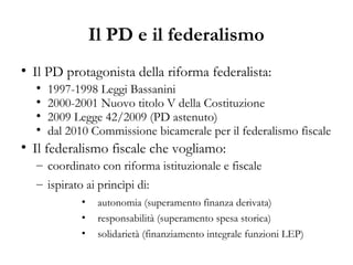 Federalismo fiscale presentazione 04-04-11 | PPT