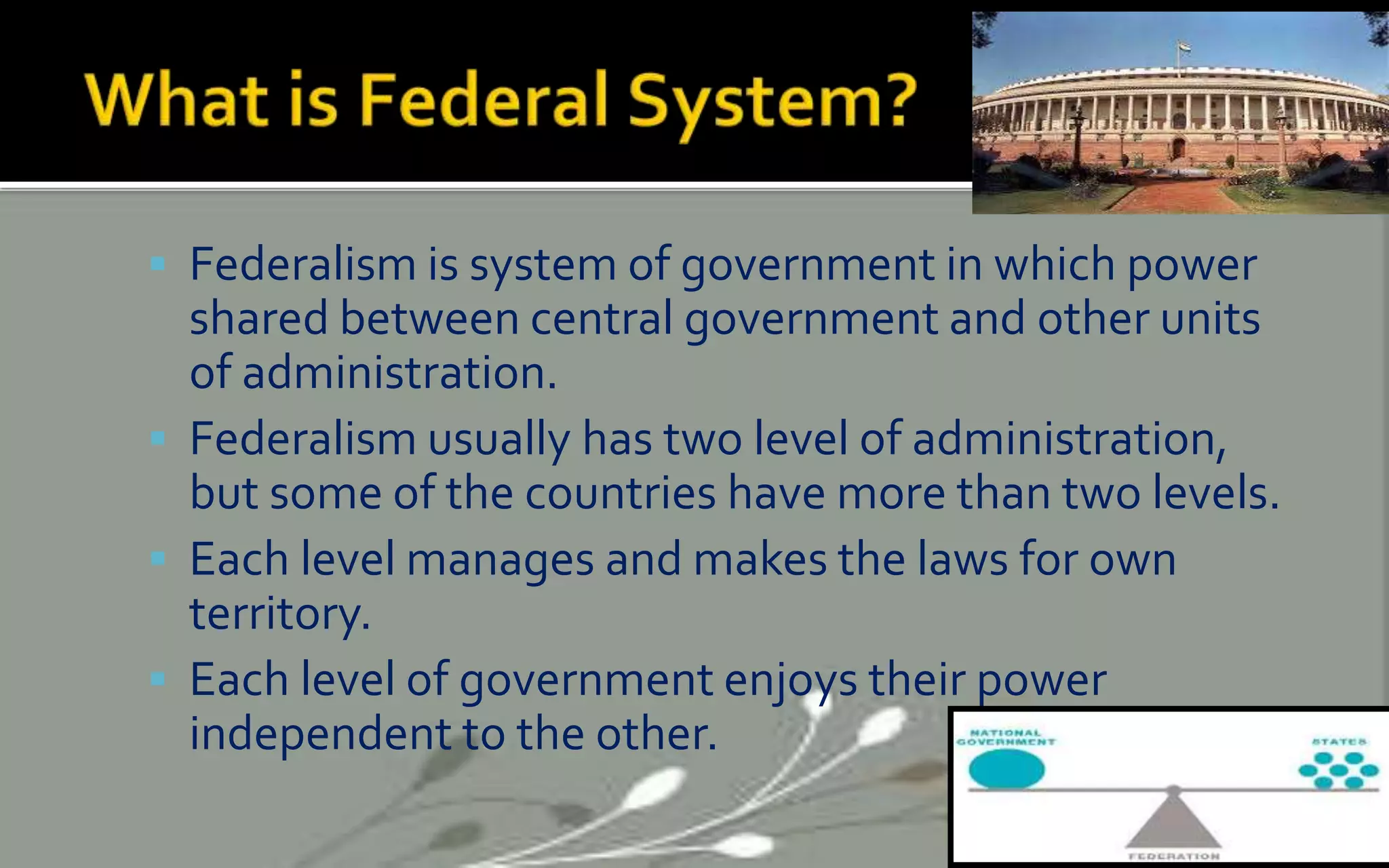 Federalism ppt | PPTX
