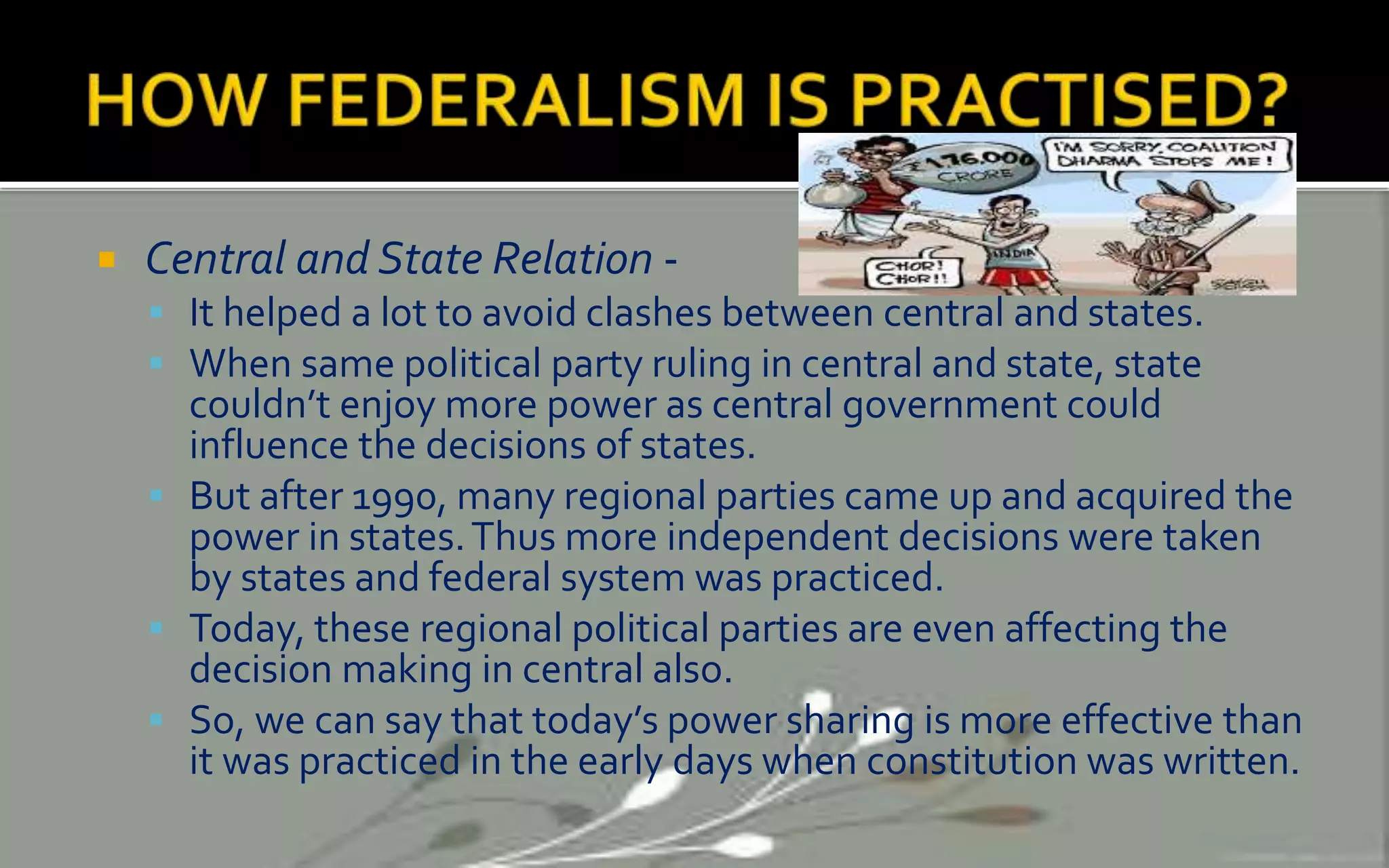 Federalism ppt | PPTX
