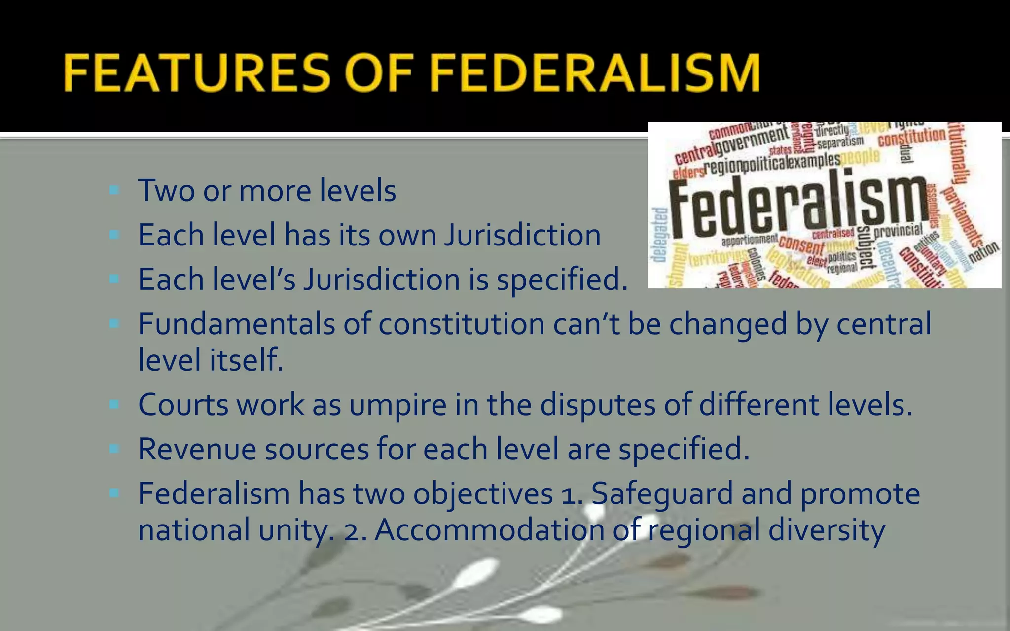 Federalism ppt | PPTX