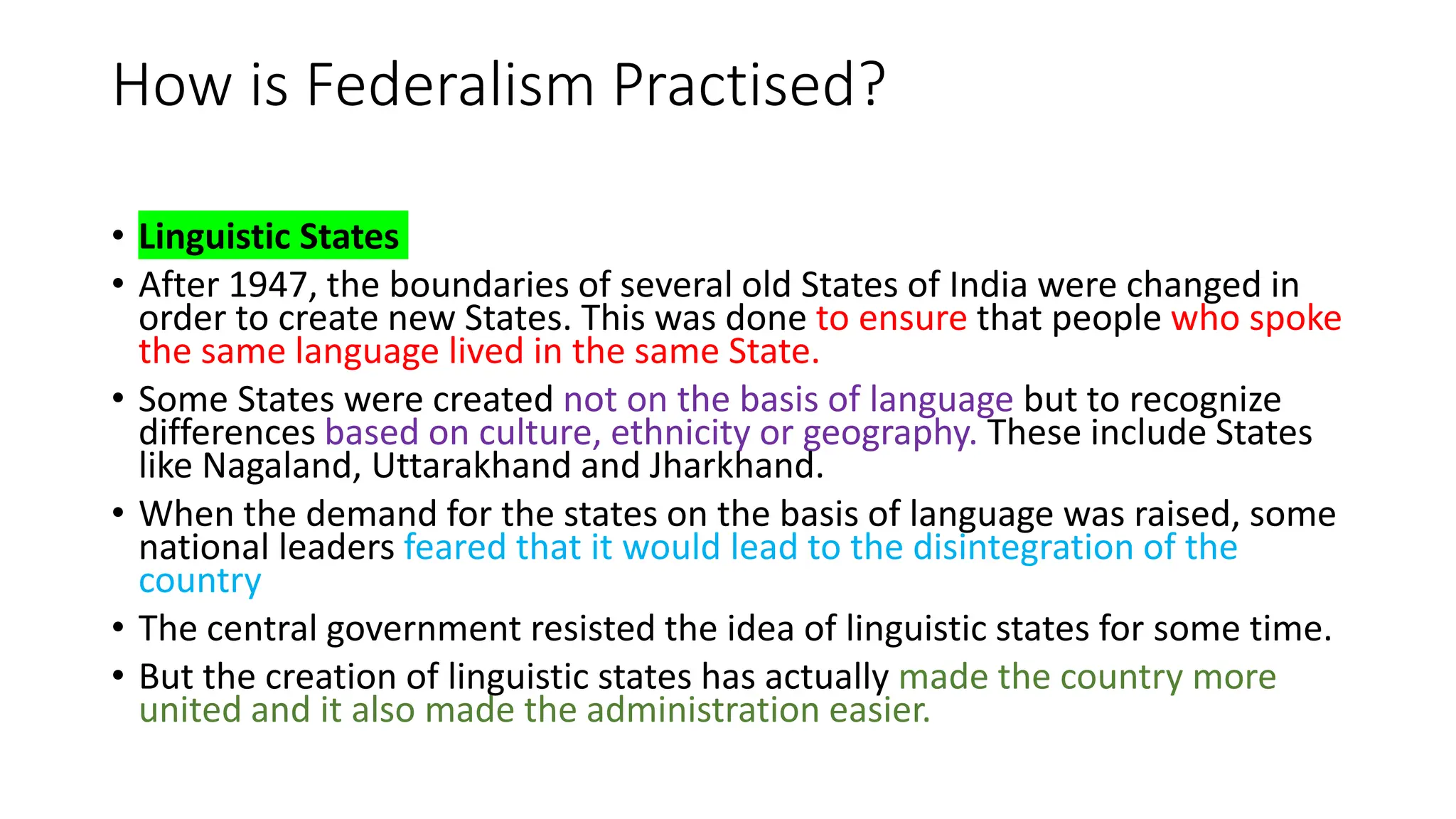 Federalism ppt.pptx class 10 political science | PPTX