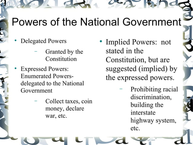 Federalism the division of power | PPT | Political Issues & policy ...