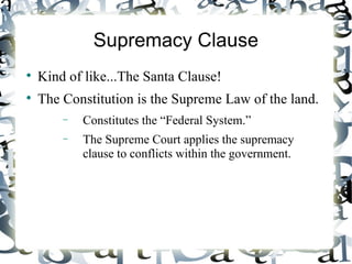 Federalism the division of power | PPT
