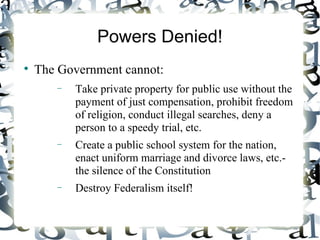Federalism the division of power | PPT