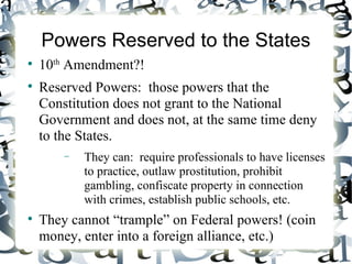 Federalism the division of power | PPT