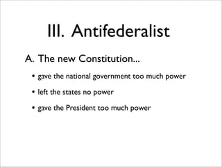 Federalist And Antifederalist | PPT