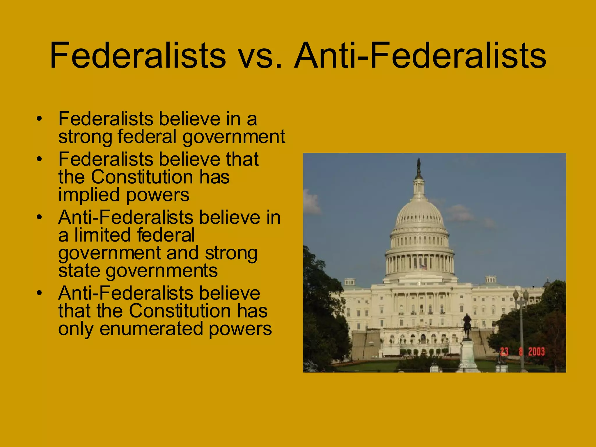 Federalist Vs | PPT