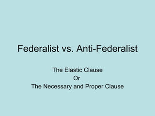 Federalist Vs | PPT