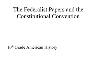Federalist papers | PPT