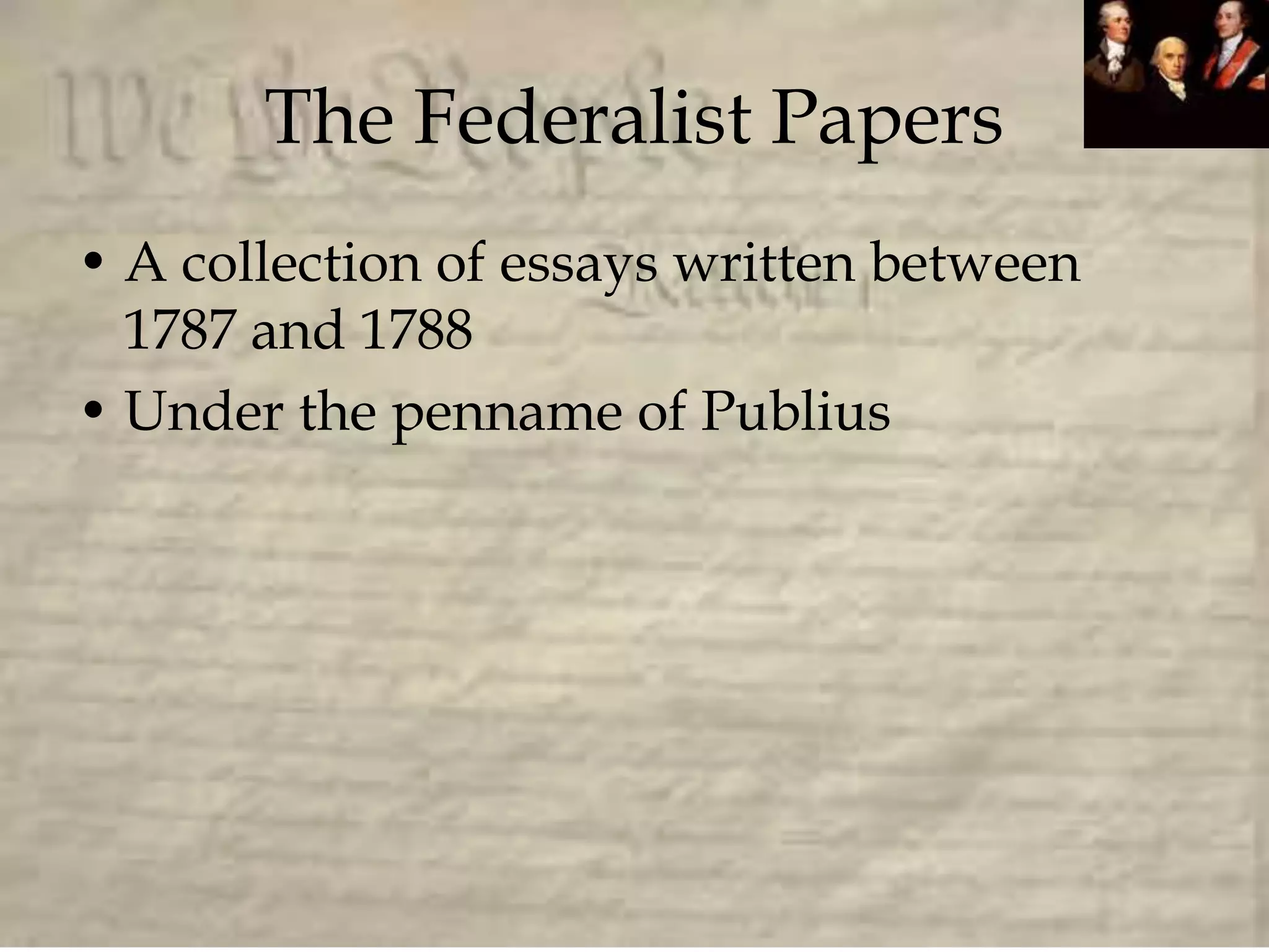 Ratification Federalist and Anti Federalists 2019 | PPT