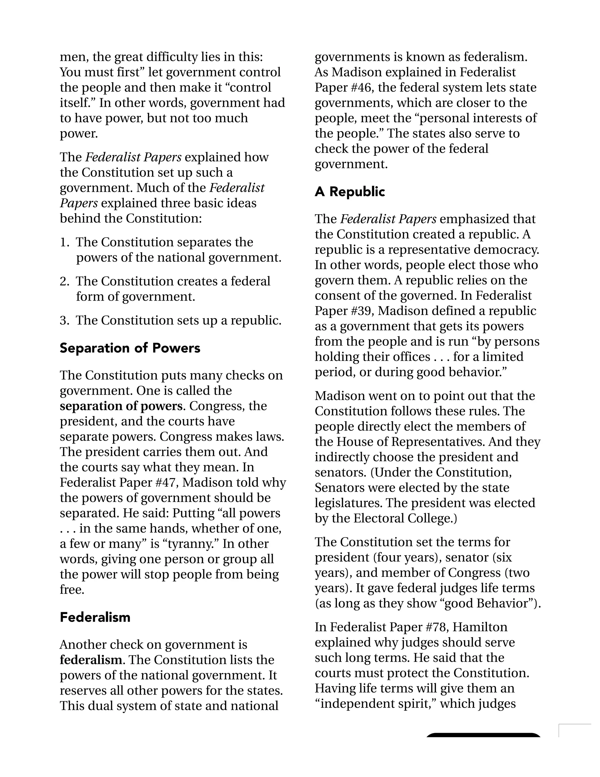 Federalist papers lesson plan student copy | PDF