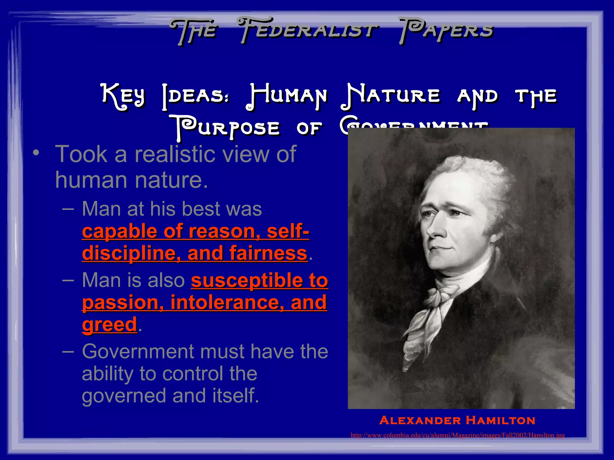 Federalist papers presentation | PPT