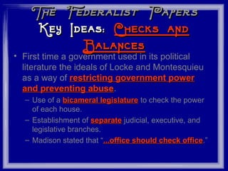 Federalist papers presentation | PPT